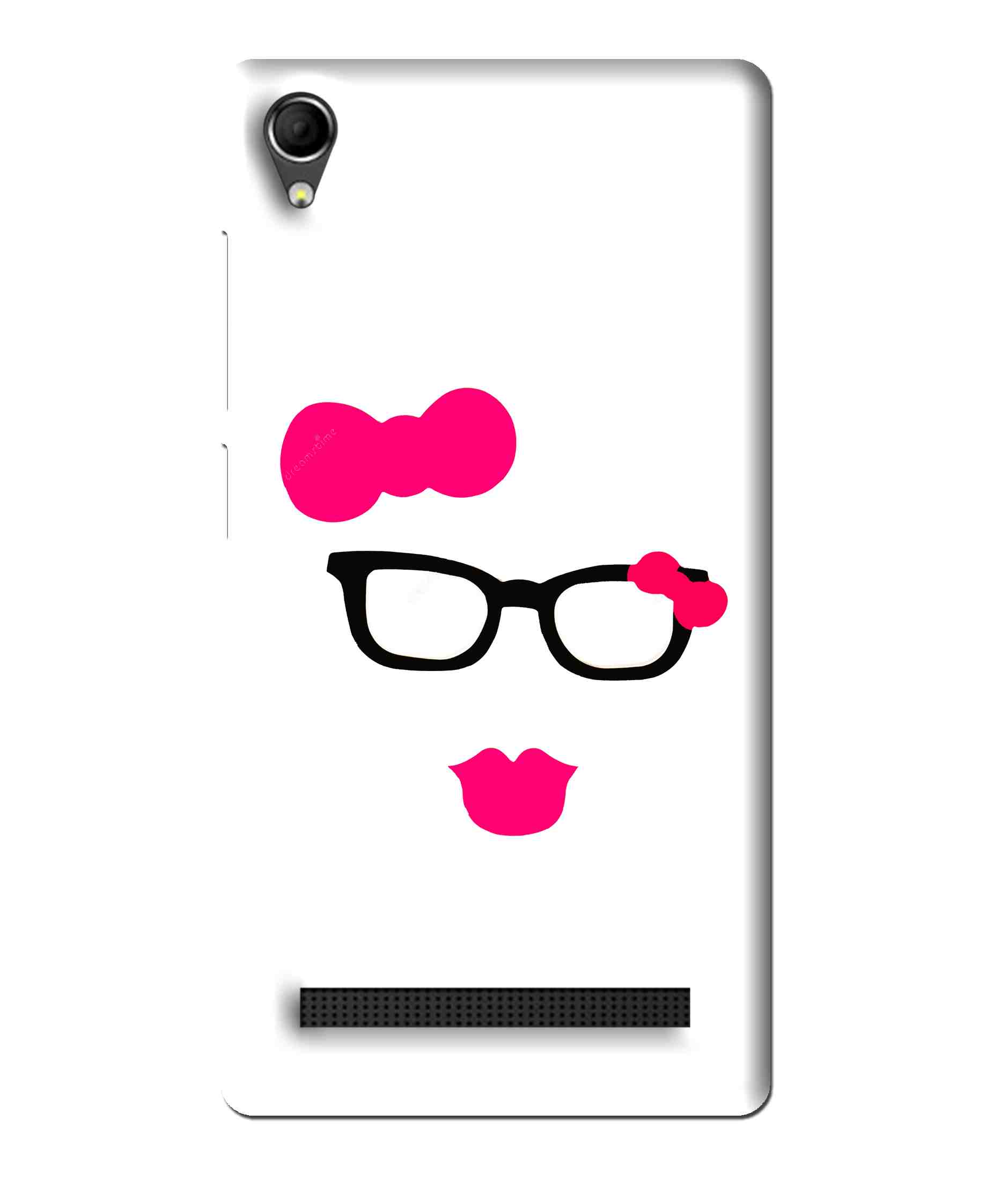 Buy Snooky Printed Pinky Girl Mobile Back Cover For Intex Aqua Power ...