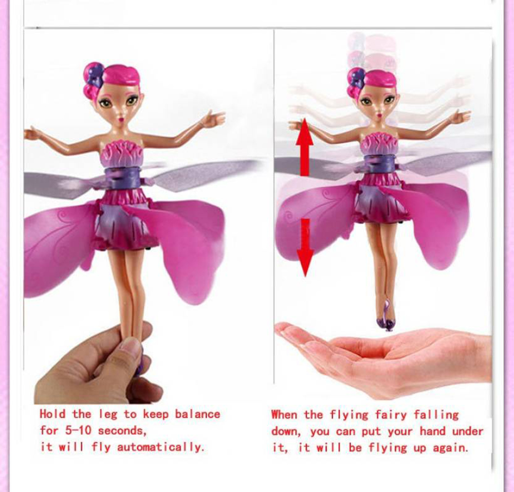 Buy ShopMeFast Beauty Angel Flying Infrared Doll Toy For Kids (Pink ...