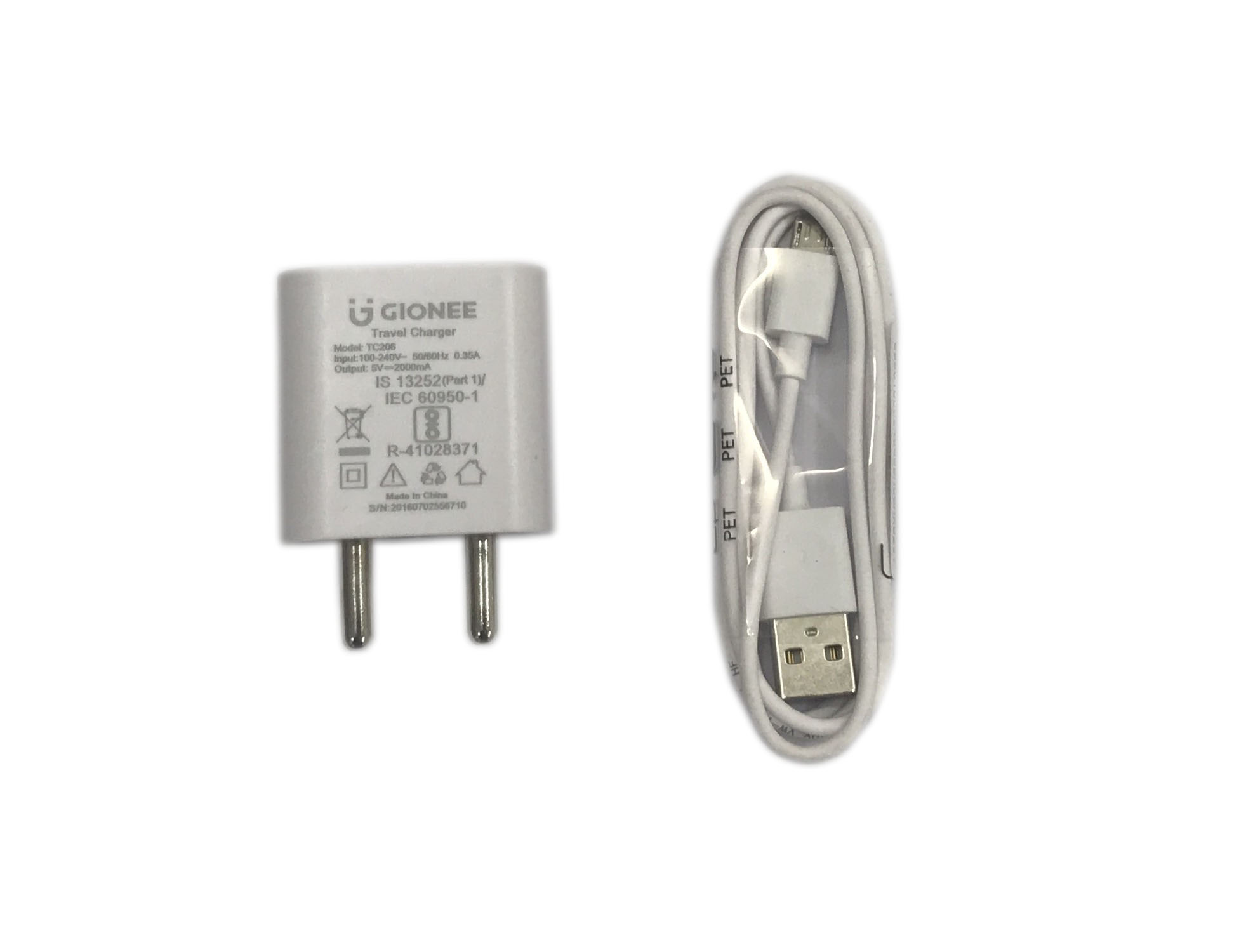 Buy New 2 Amp Charger WIth USB Cable For Gionee P5 mini / P7 Max / F103 ...