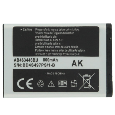 Samsung E2530 Battery 800 mAh AB463446BU