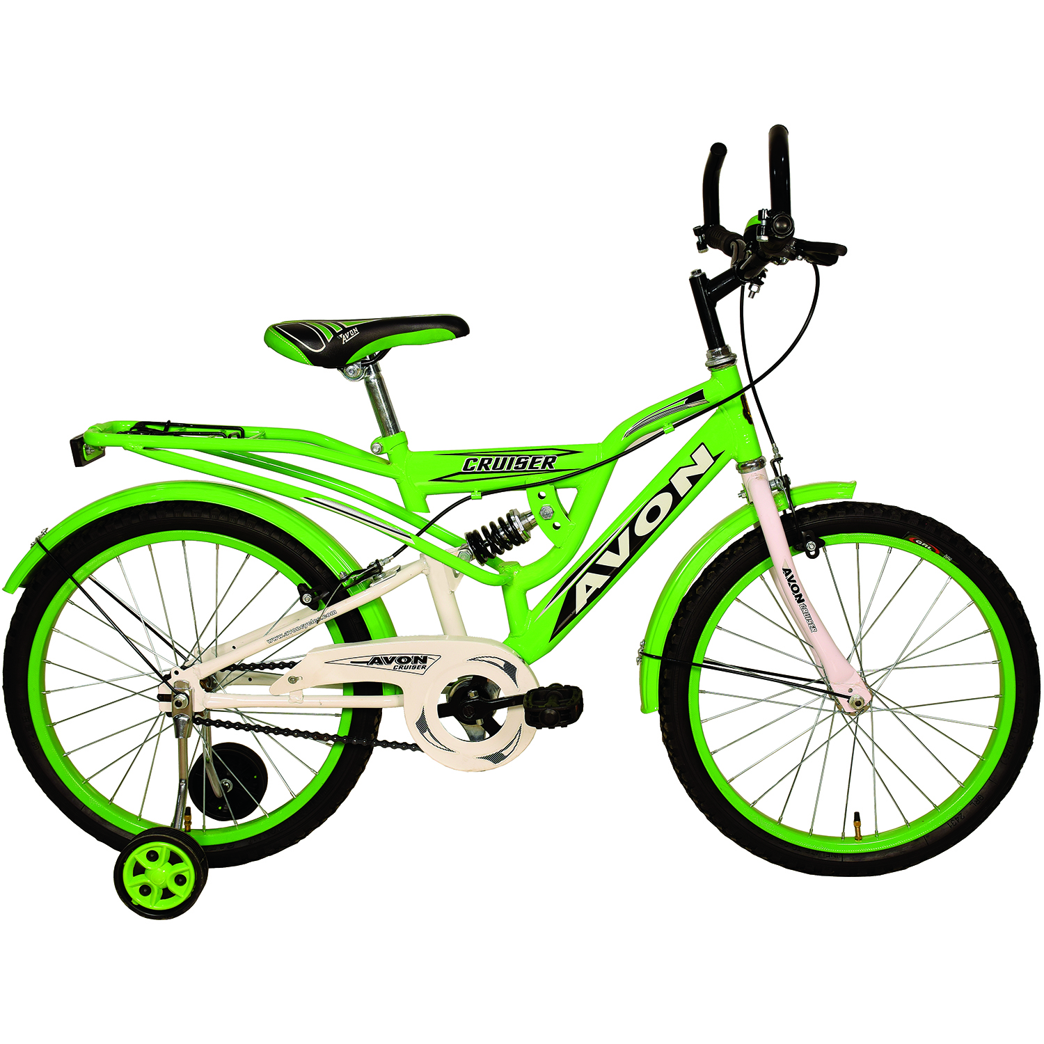 Buy Avon Cruiser 20 Cycle for Boys - Parrot Green/White Online @ ₹4185 ...