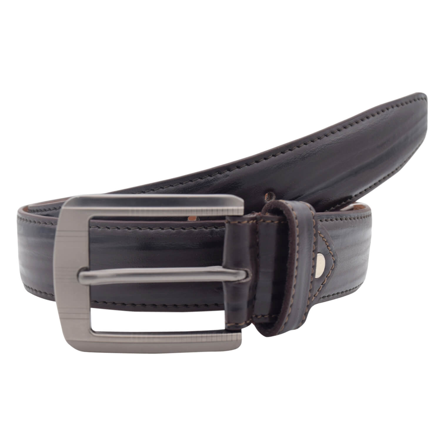 Buy The Brown Textured Semi Formal Belt Online @ ₹349 from ShopClues