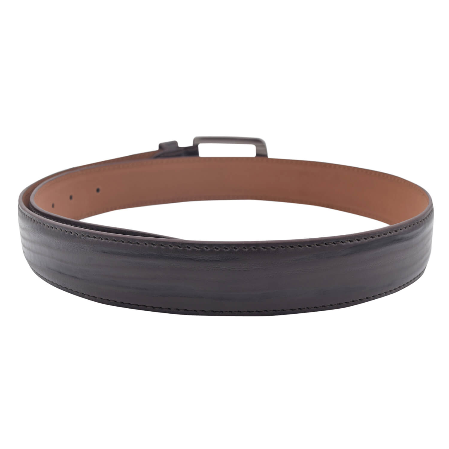 Buy The Brown Textured Semi Formal Belt Online @ ₹349 from ShopClues