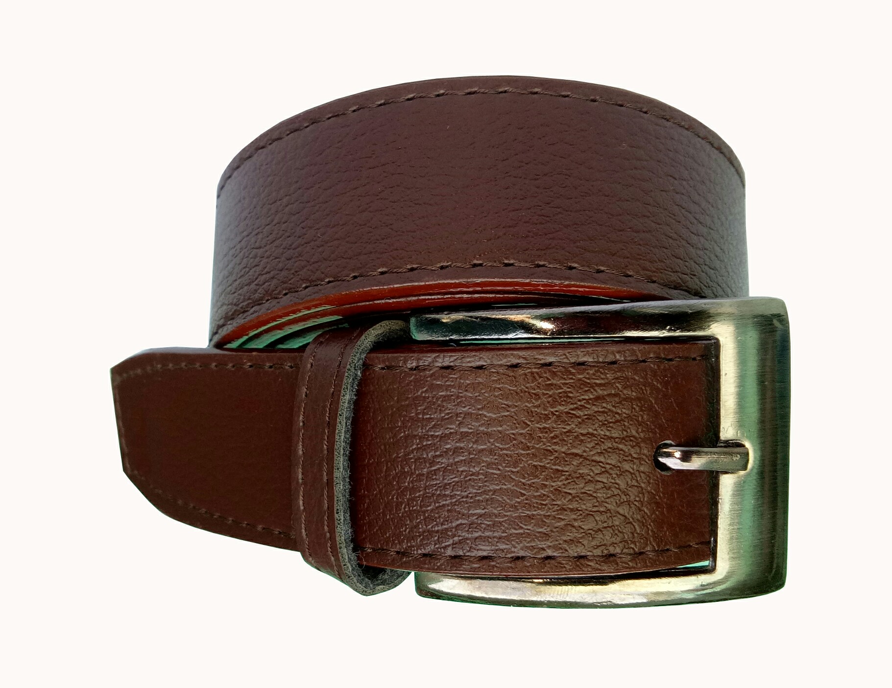 Buy RoxelCraft Mens Brown Leatherite Needle Pin Point Buckle Belt ...