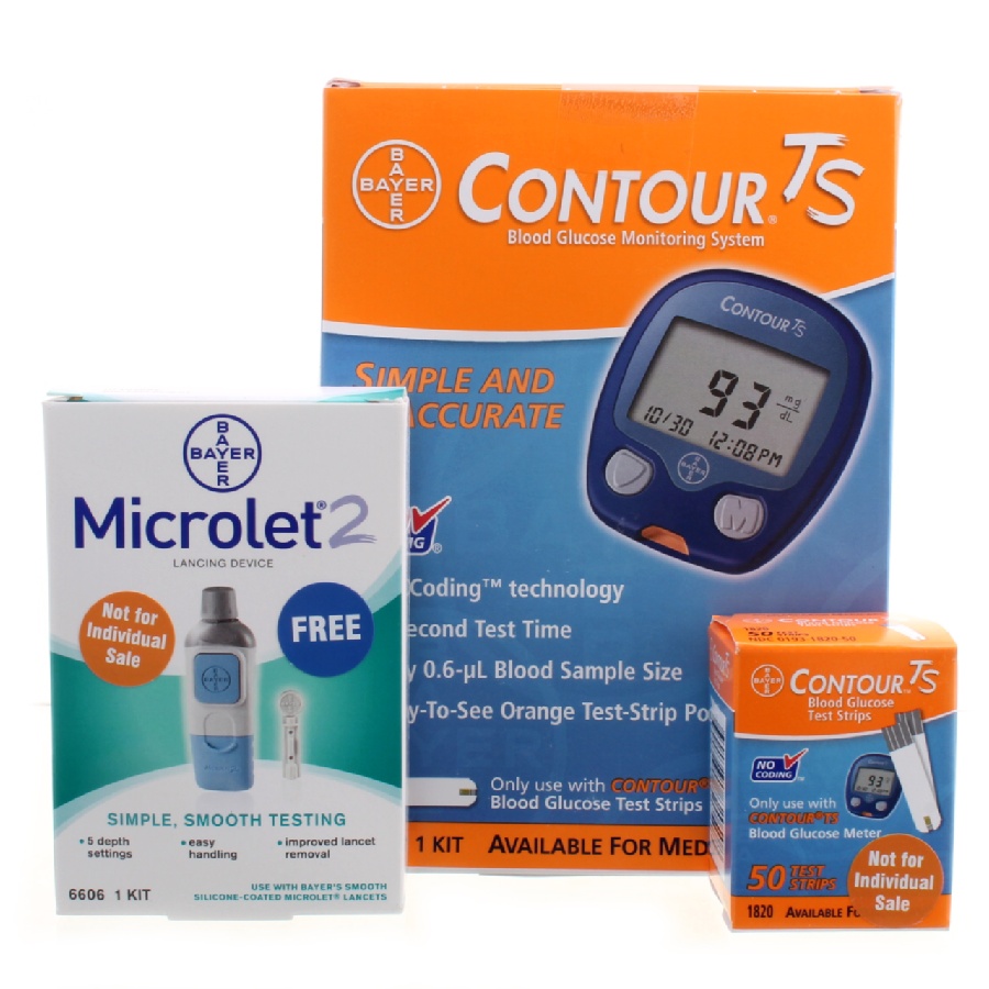 Buy Contour TS Blood Glucose Meter with 50 Strips Online @ ₹2499 from ...