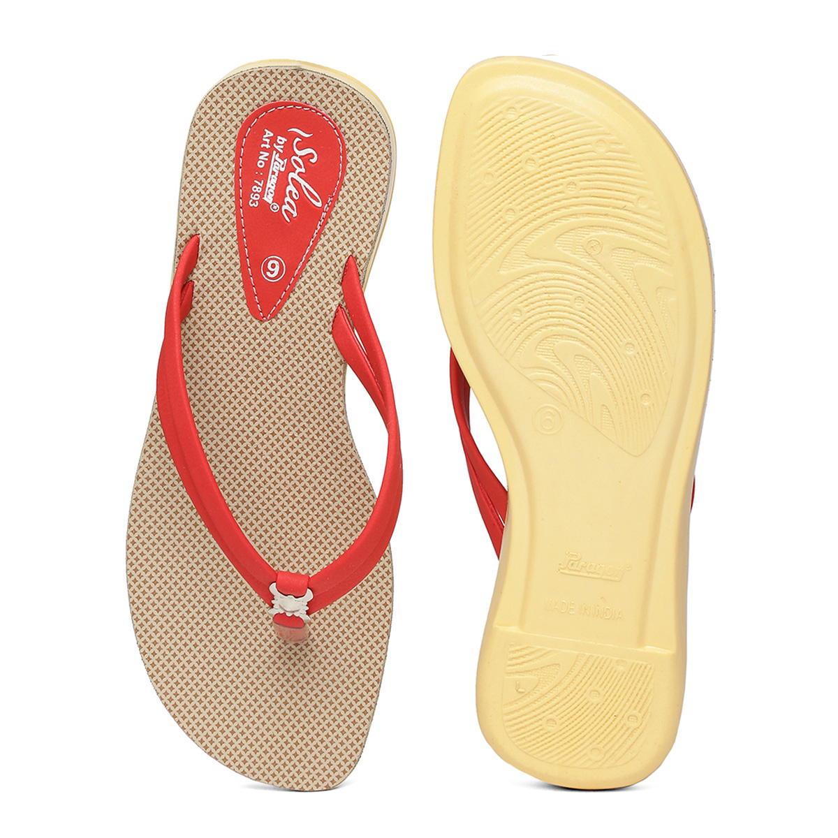 Buy Paragon Solea Women's Red Flats Online @ ₹235 from ShopClues