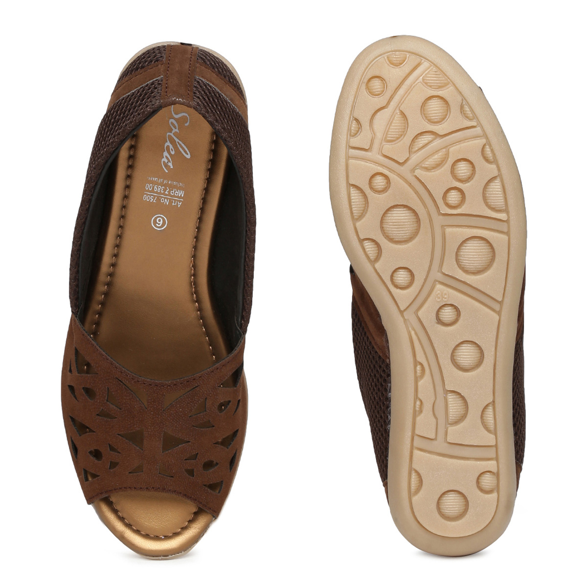 Buy Paragon-Solea Plus Women's Brown Slippers Online @ ₹389 from ShopClues