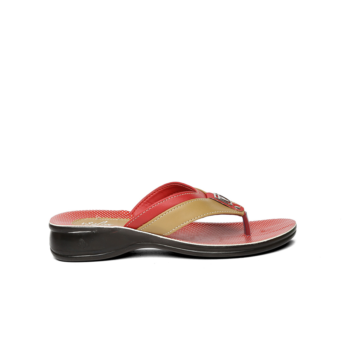 Buy Paragon-Solea Women's Red Slippers Online @ ₹299 from ShopClues
