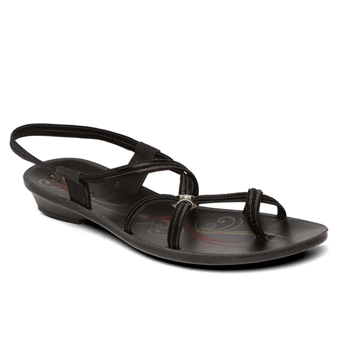 Buy Paragon-Solea Women's Black Slippers Online @ ₹209 from ShopClues