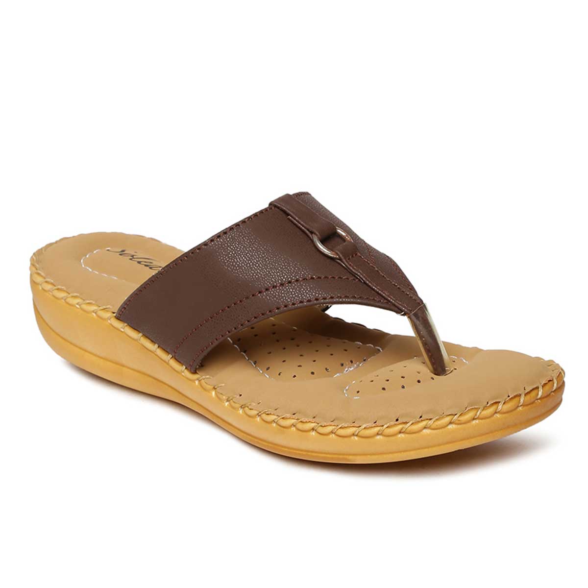 Buy Paragon-Solea Plus Women's Brown Slippers Online @ ₹324 from ShopClues