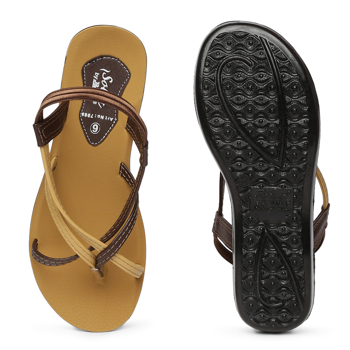 Buy Paragon-Solea Women's Brown Slippers Online @ ₹239 from ShopClues