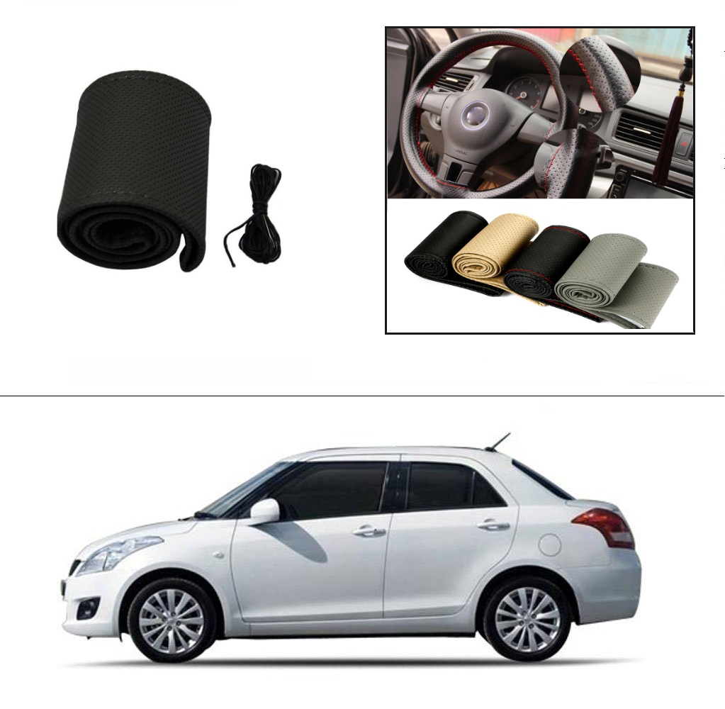 Buy AutoStark Leatherette Car Steering Wheel Cover Black-Maruti Suzuki ...