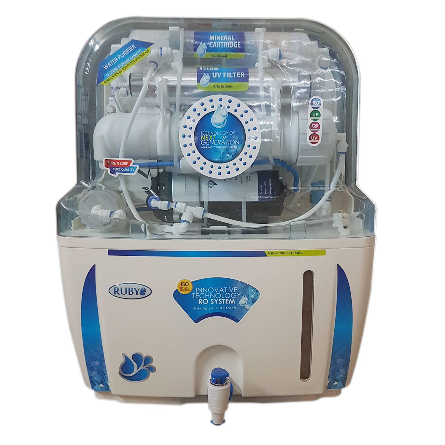 Buy RUBY RO+UV+TDS Controller Water Purifier Online @ ₹5800 from ShopClues