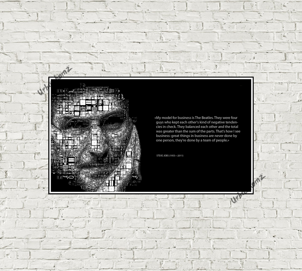 Steve Jobs Business Quote Poster by urbanhomz