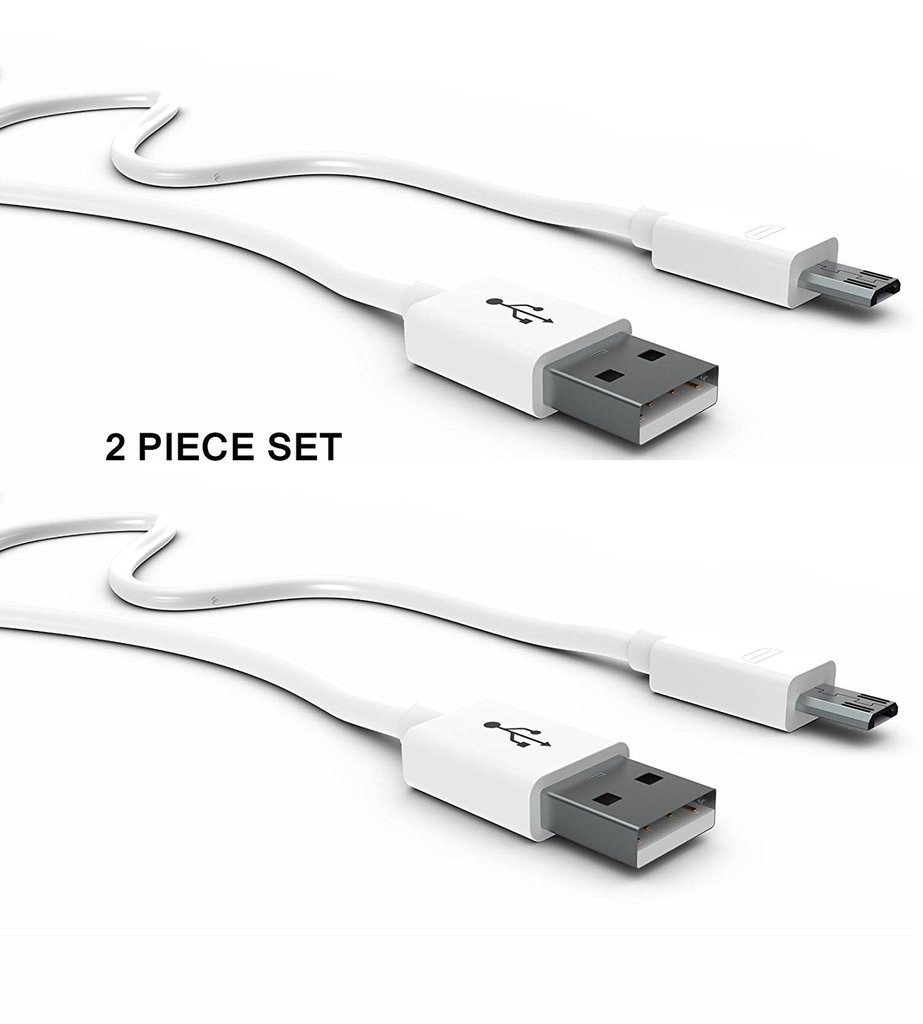 Buy Samsung Galaxy J7 Pro Two (2) Pack of Classic White Series Cable ...