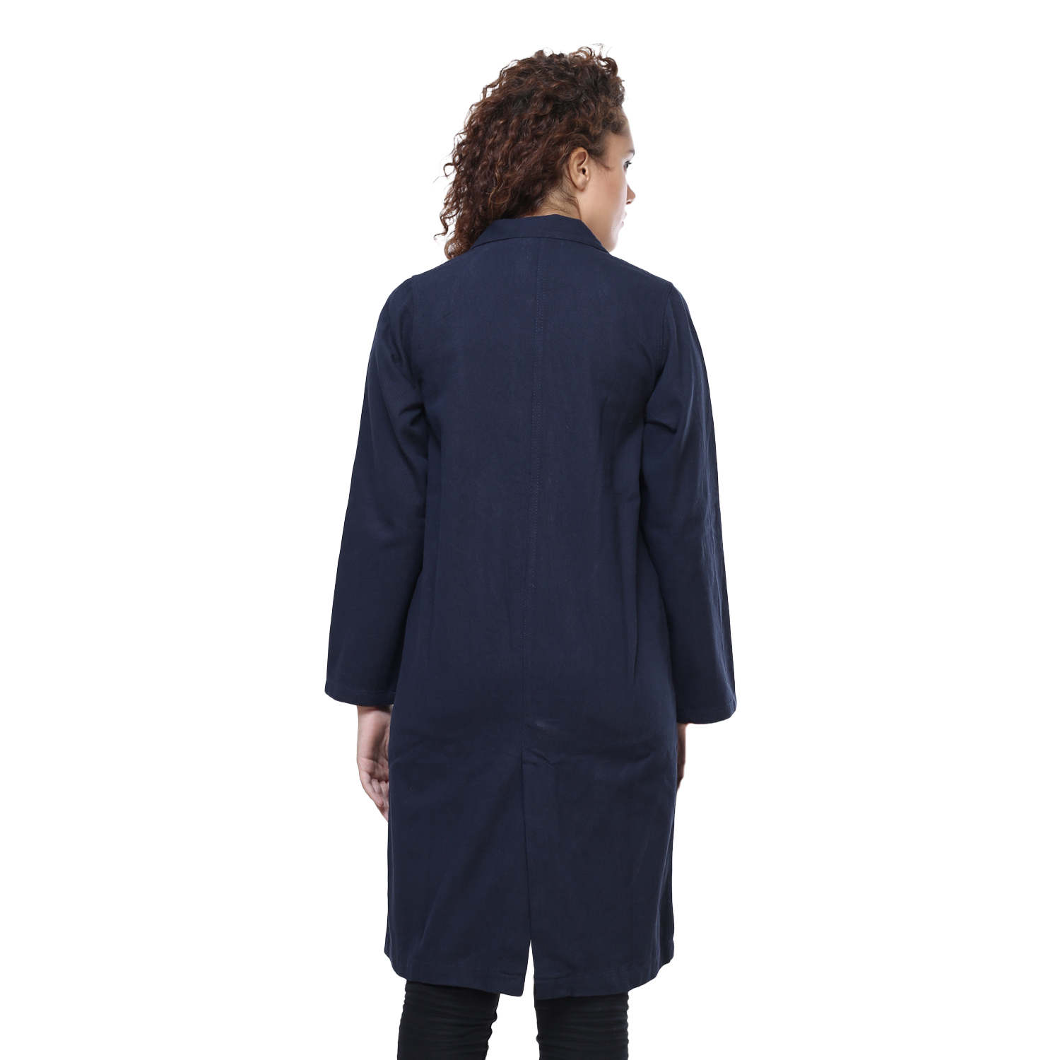 Buy Mansi Collections Navy Blue Long Coat for Women Online @ ₹999 from ...