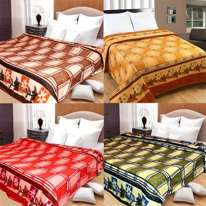 Online Set of 2 soft blanket Single + Double Prices - Shopclues India