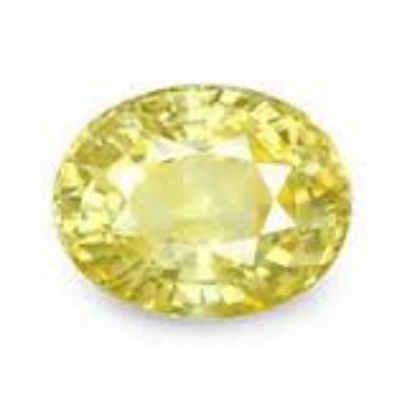 Buy 5.5 Ratti Yellow Sapphire Pukhraj Stone Original Certified Natural Gemstone Online @ ₹9500 ...