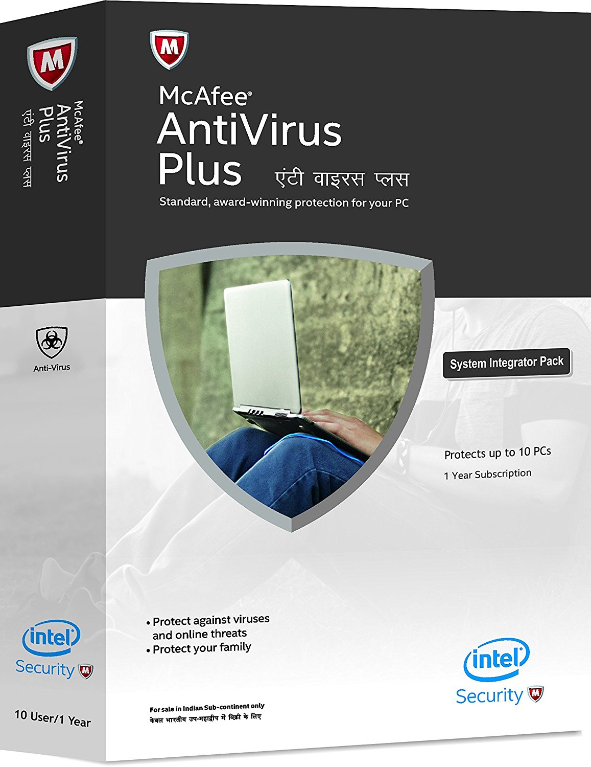 Buy McAfee Anti-Virus - 10 PC, 1 Year (CD) Online @ ₹2252 from ShopClues