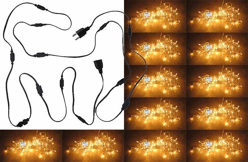 Buy (19+1+1) 20 LED Rice light Ladi Jointer decoration lighting joiner ...