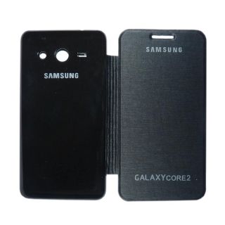SAMSUNG CORE 2 STYLISH BLACK FLIP COVER