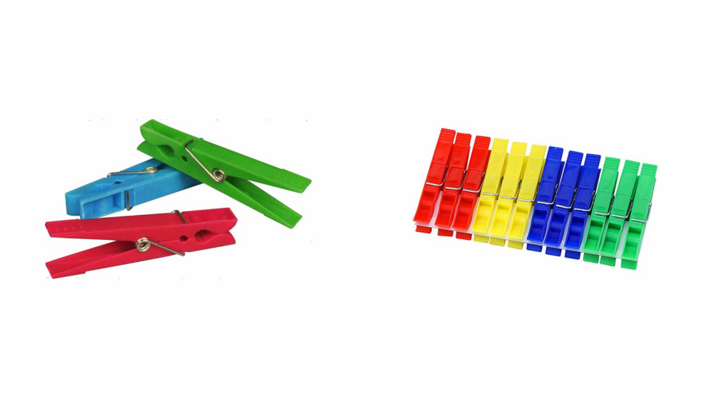 Buy SAHAYA Sturdy Cloth Plastic Clips Multicolor Pack of 15 Pieces ...