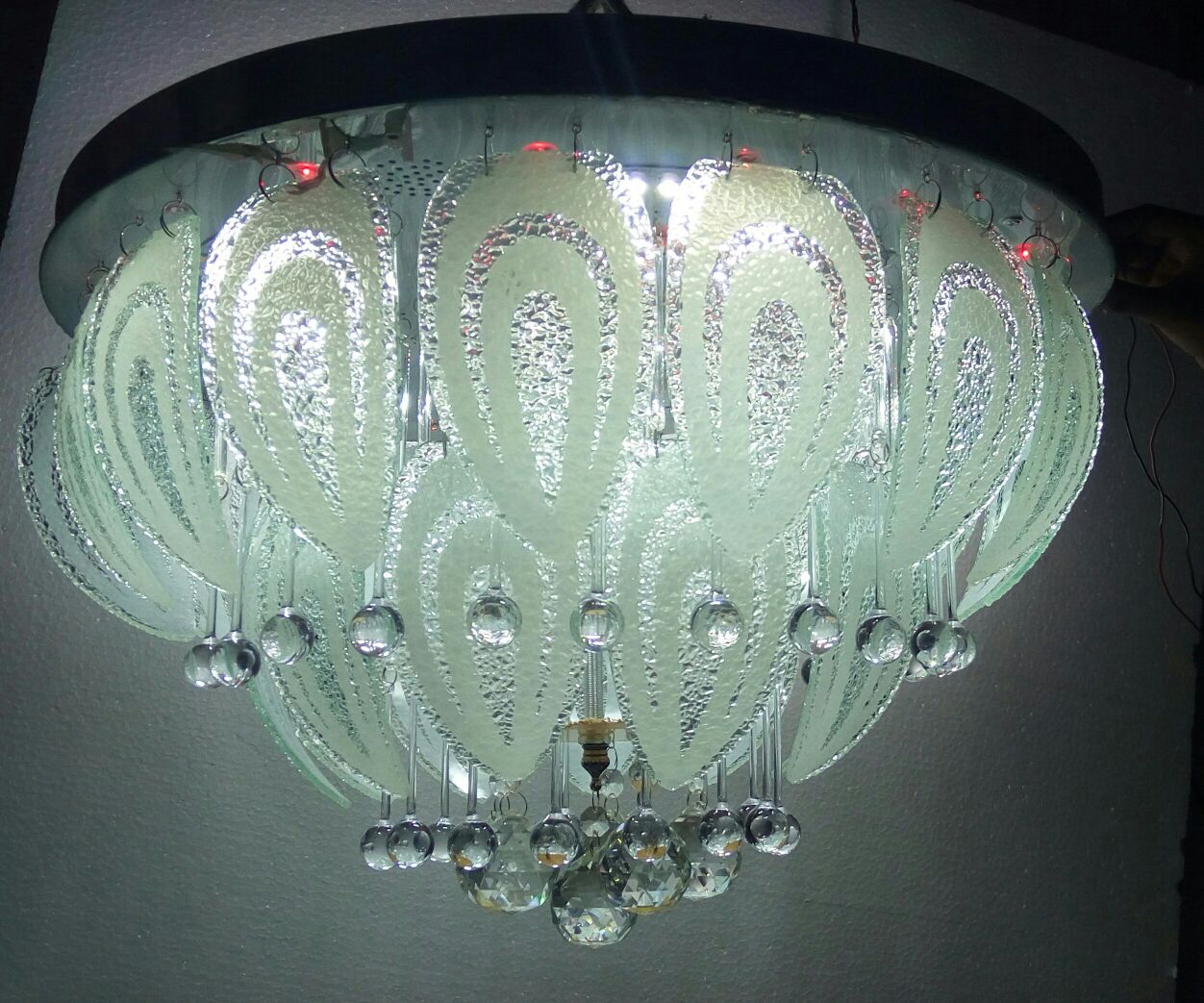 Buy 500 mm Led Jhoomer Ceiling Light Decorative LED Chandelier With ...