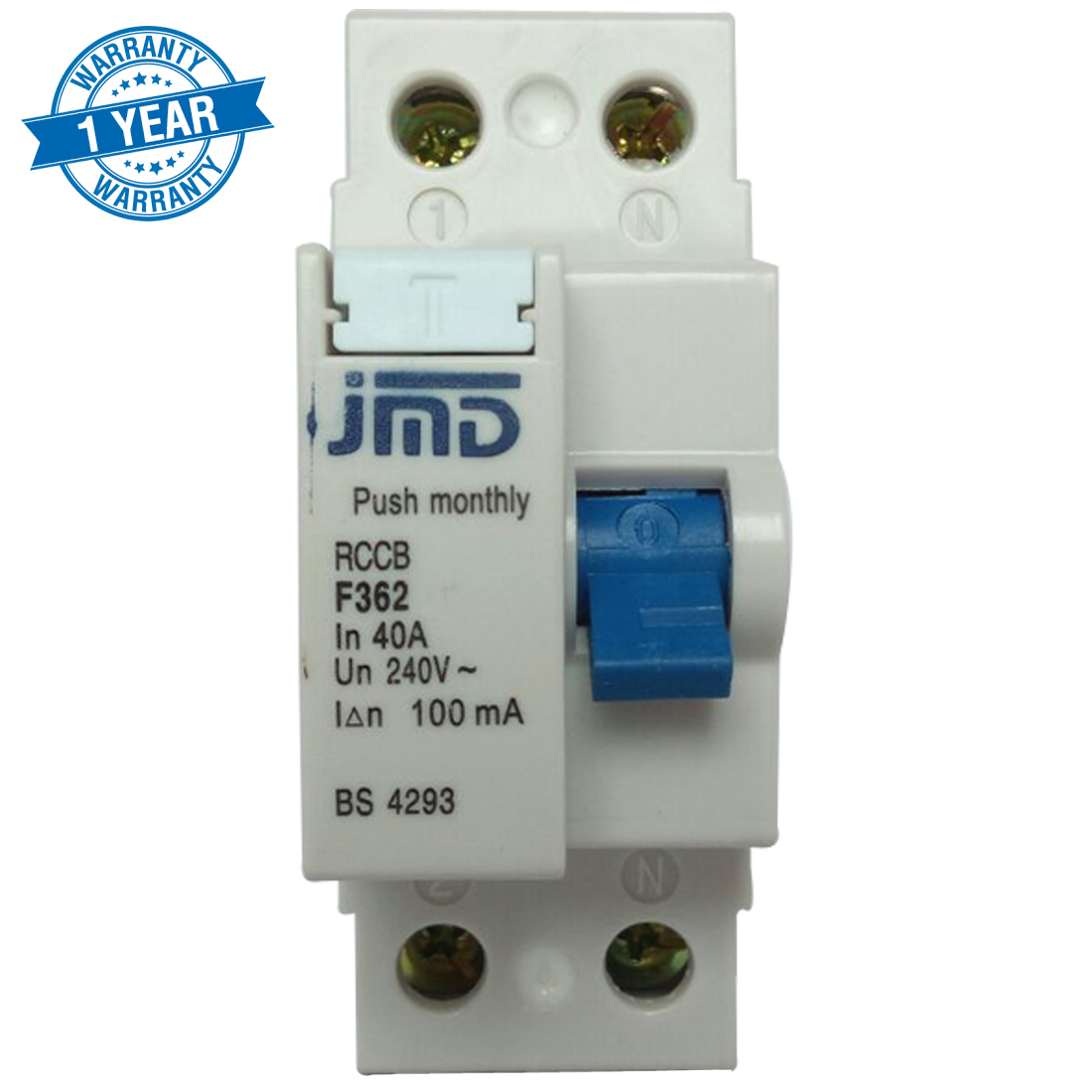 Buy JMD GOLD RCCB Double Pole 40 AMP 240V Residual Current Circuit Breaker MCB ISI Mark Online ...