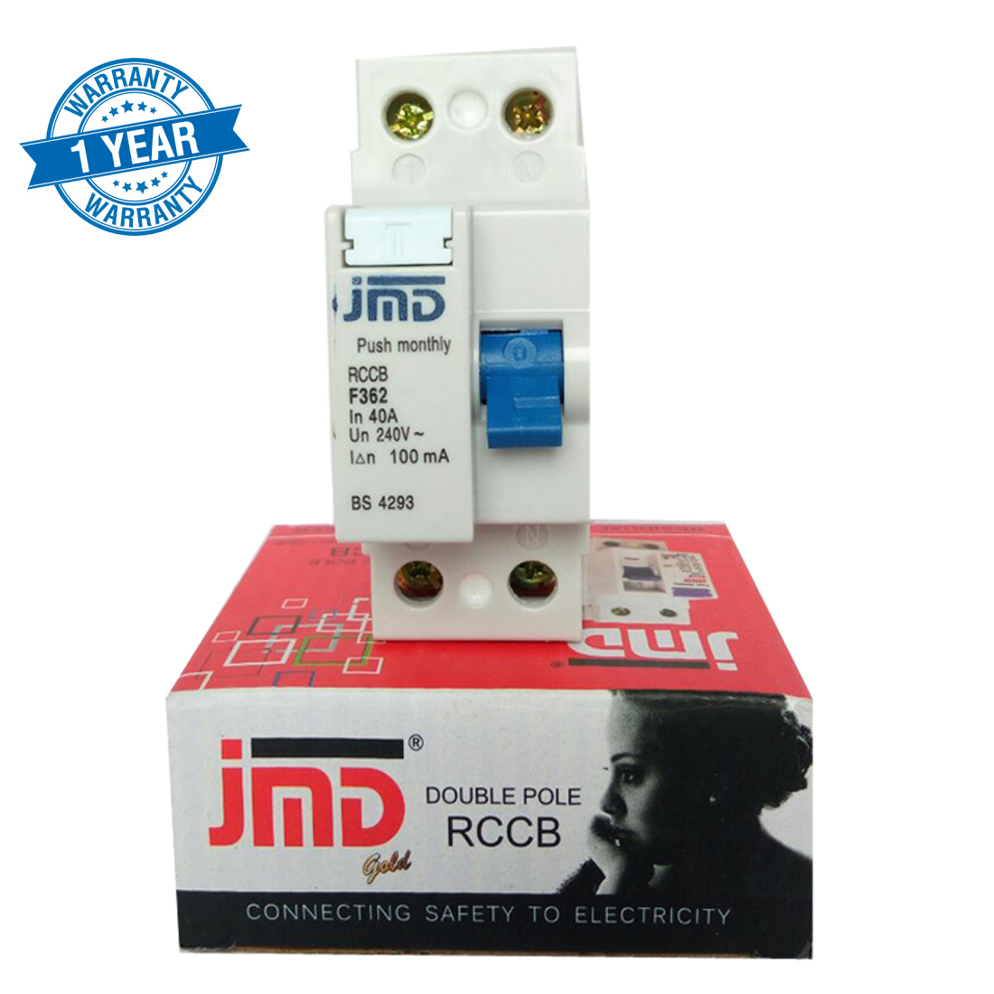 Buy JMD GOLD RCCB Double Pole 40 AMP 240V Residual Current Circuit Breaker MCB ISI Mark Online ...