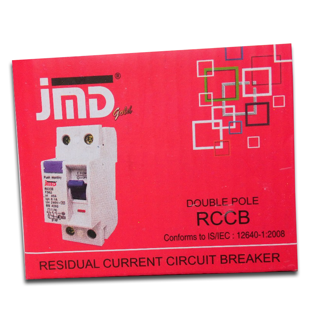 Buy JMD GOLD RCCB Double Pole 40 AMP 240V Residual Current Circuit Breaker MCB ISI Mark Online ...