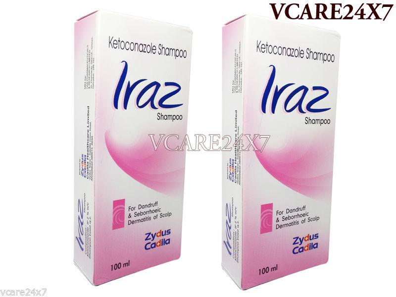 Buy KETOCONAZOLE IRAZ SHAMPOO FOR ANTI DANDRUFF ITCHING 100 ml each ...