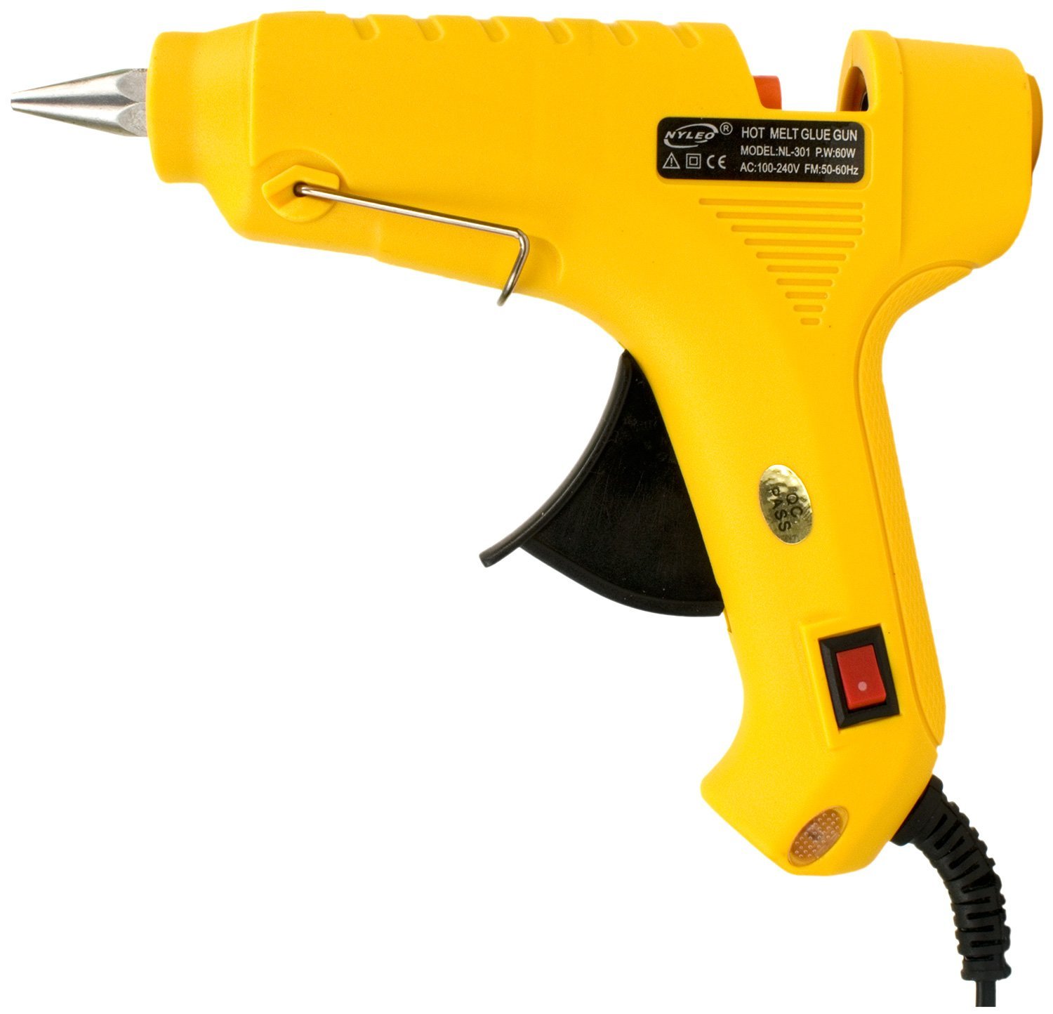 Buy NYLEO 60W Yellow Heavy Duty Hot Melt Glue Gun with 5 Free Sticks ...