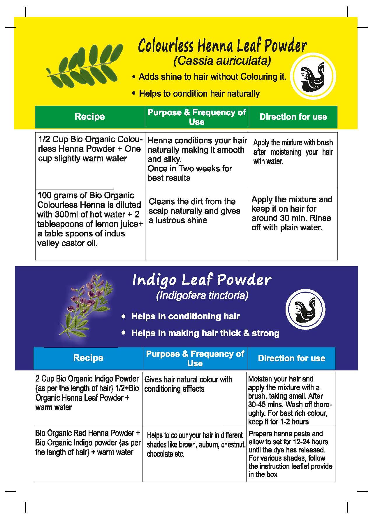 Buy Natural Bio Organic Pure Indigo Leaves Powder(Indigofera Tinctoria ...