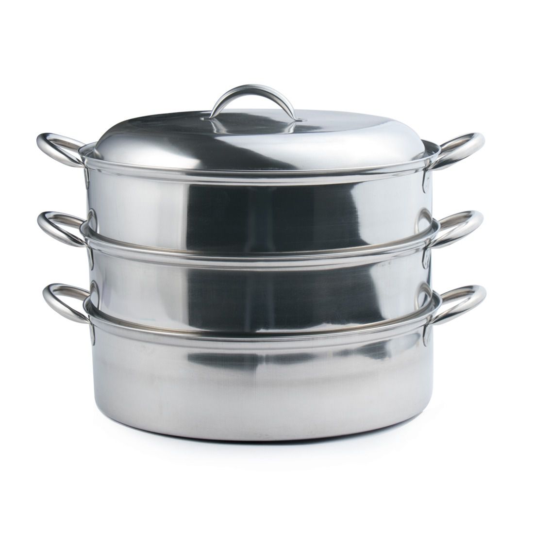Buy A-Plus Induction Base Stainless Steel 3 Tier Multi Purpose Steamer ...