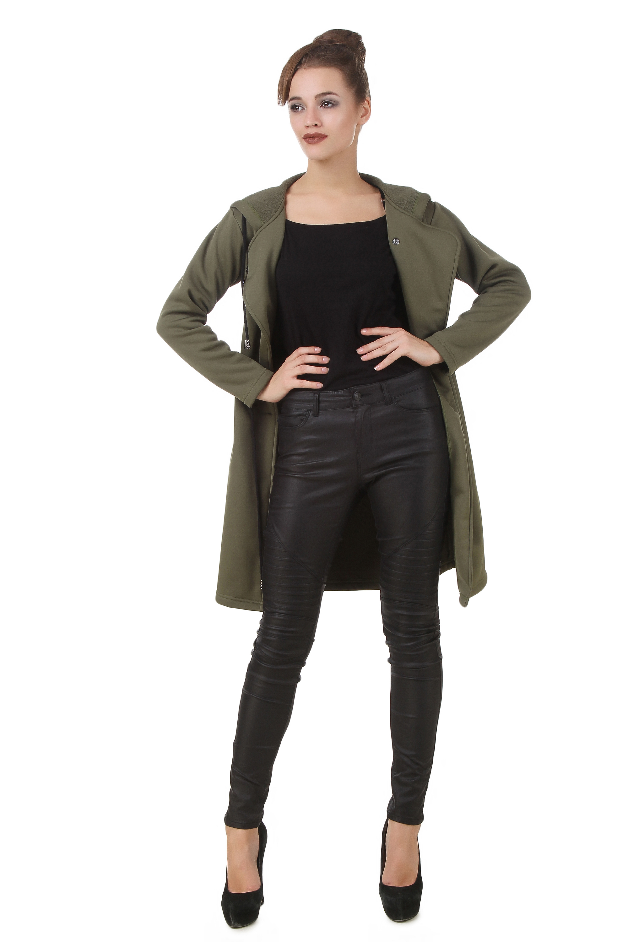 Buy Texco Olive,Green Self Design Over coat Online @ ₹1439 from ShopClues