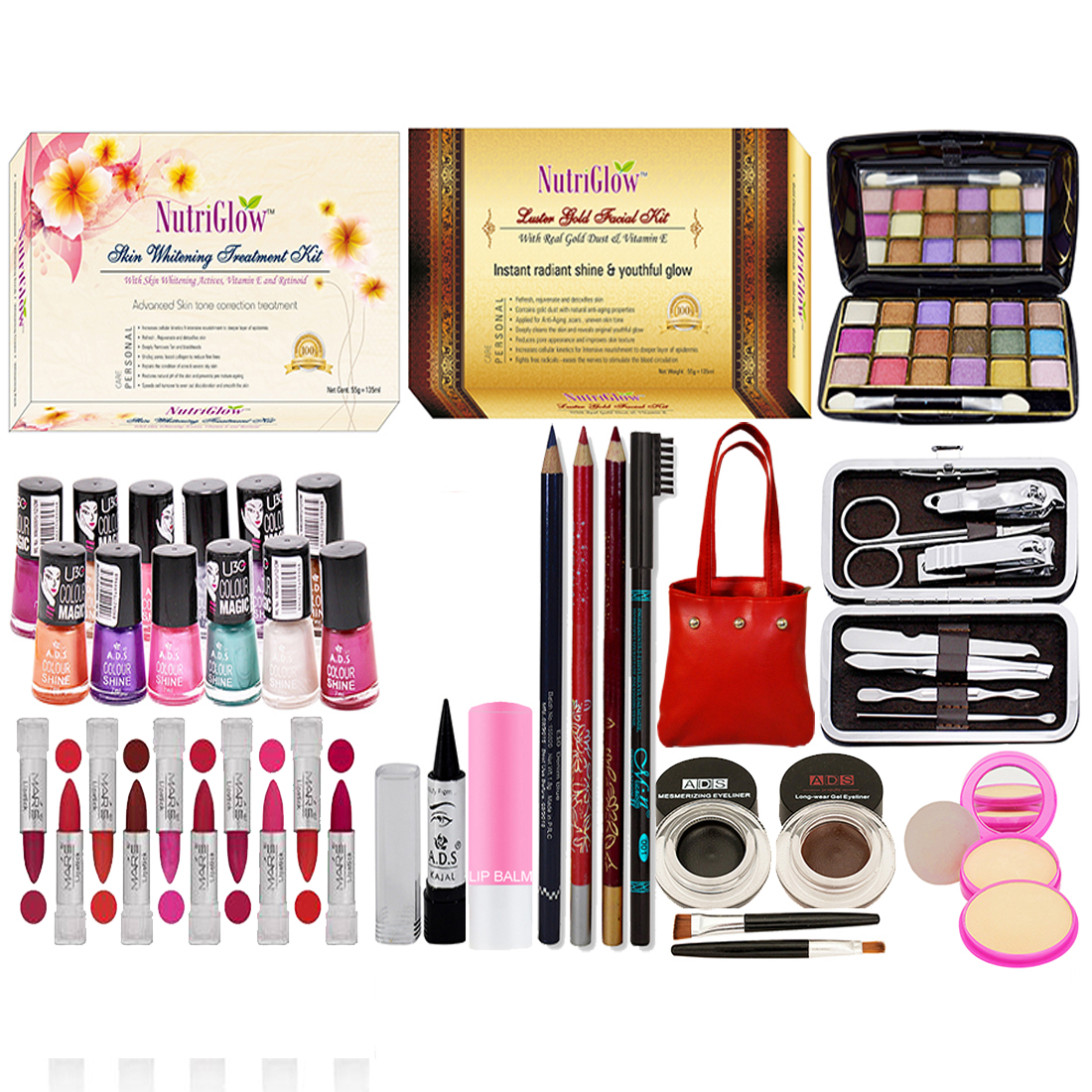 Buy Adbeni Combo Make Up Set Pack Of 37Pcs Online @ ₹1279 from ShopClues