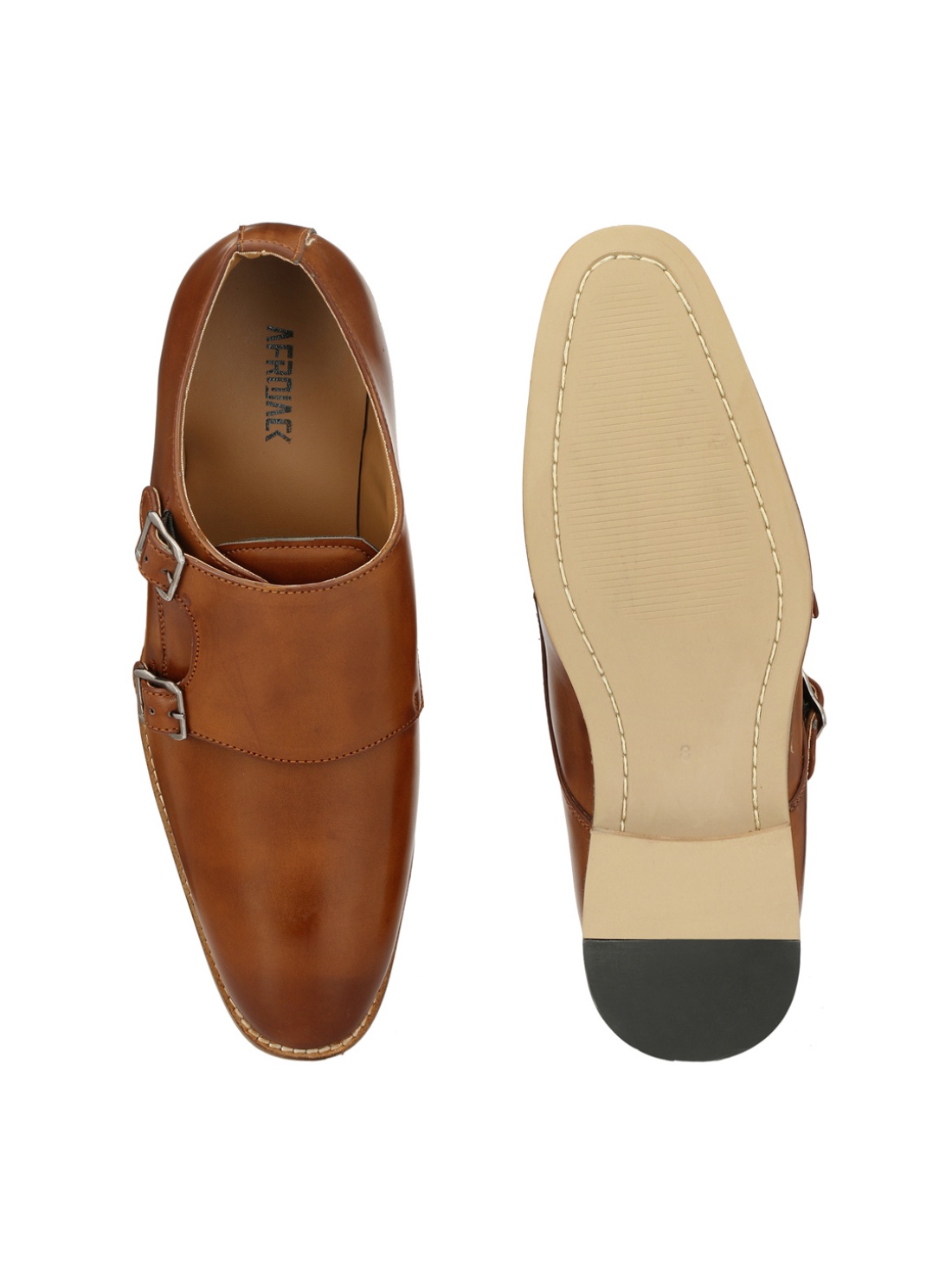 Buy Afrojack Men's Handstiched Double Monk Strap Premium Shoes ...