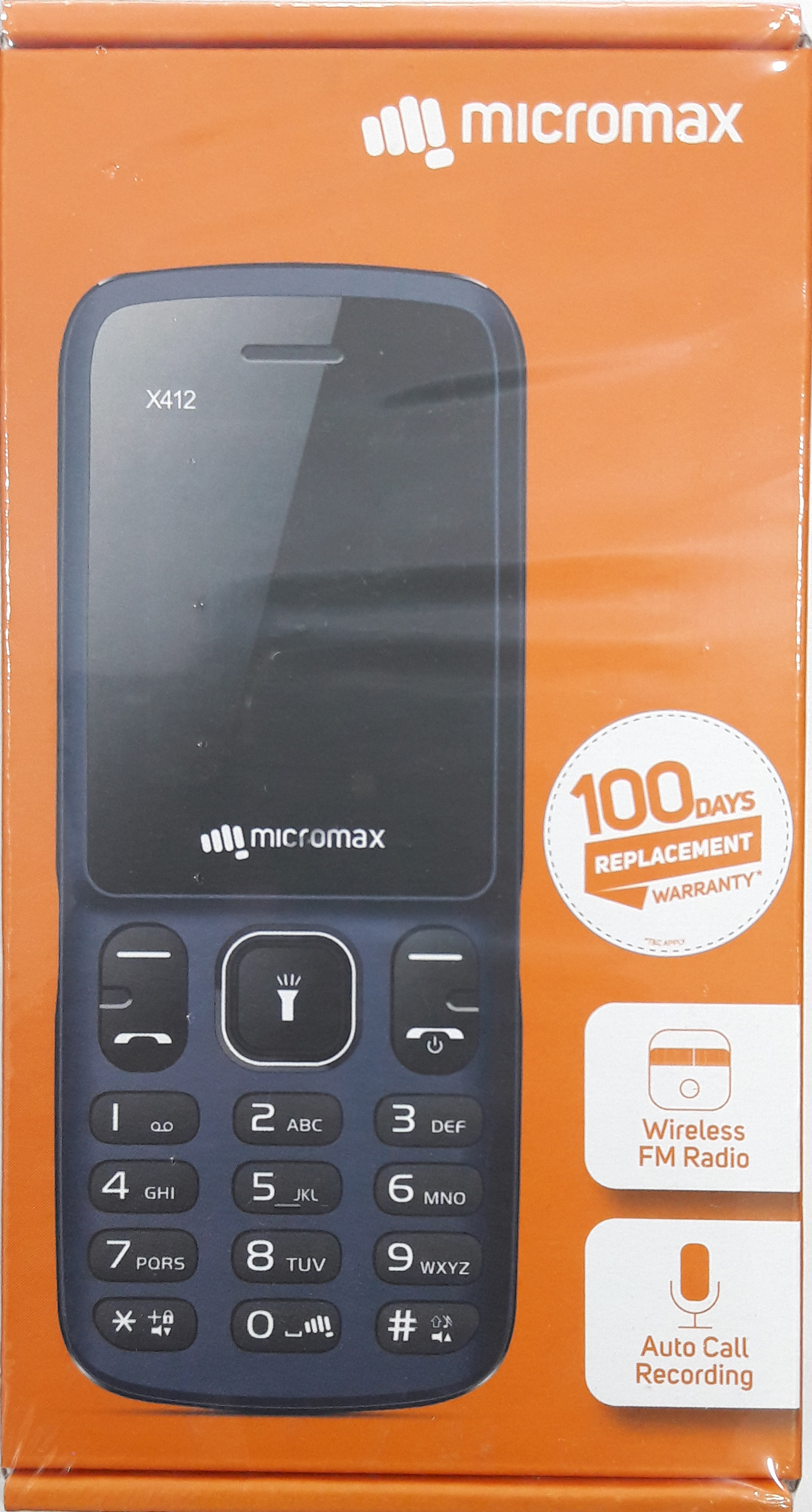 Buy Micromax X412 Dual SIM Basic Phone (Black Grey) Online @ ₹749 from ...