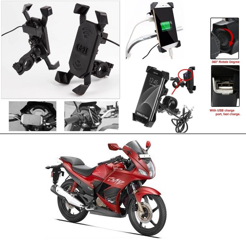 Buy AutoStark Bike Phone Mount /Motorcycle Rotating Cell Phone Stand ...