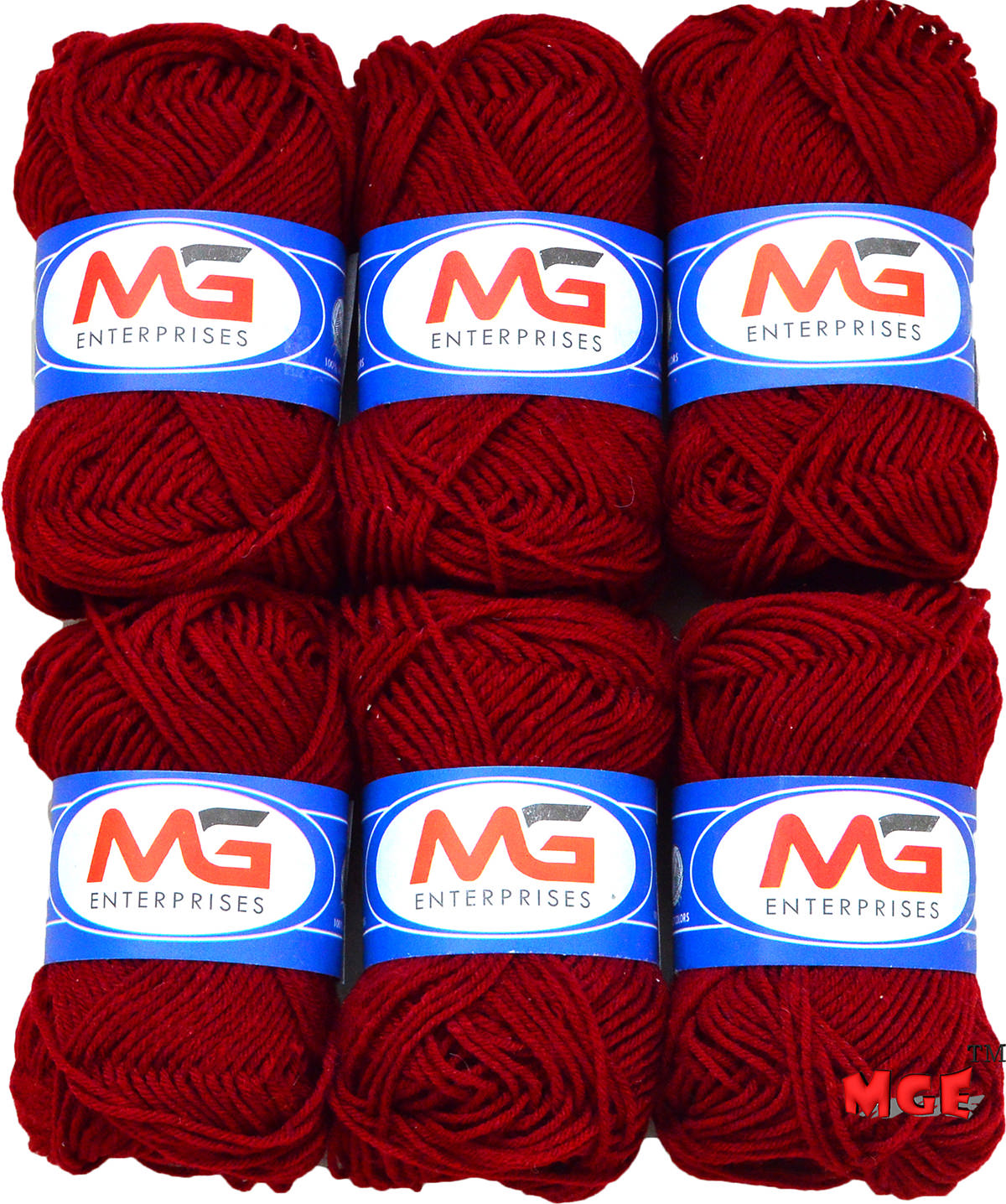 Buy M.G Mehroon Pack of 6 Balls, hand knitting Acrylic yarn wool balls ...