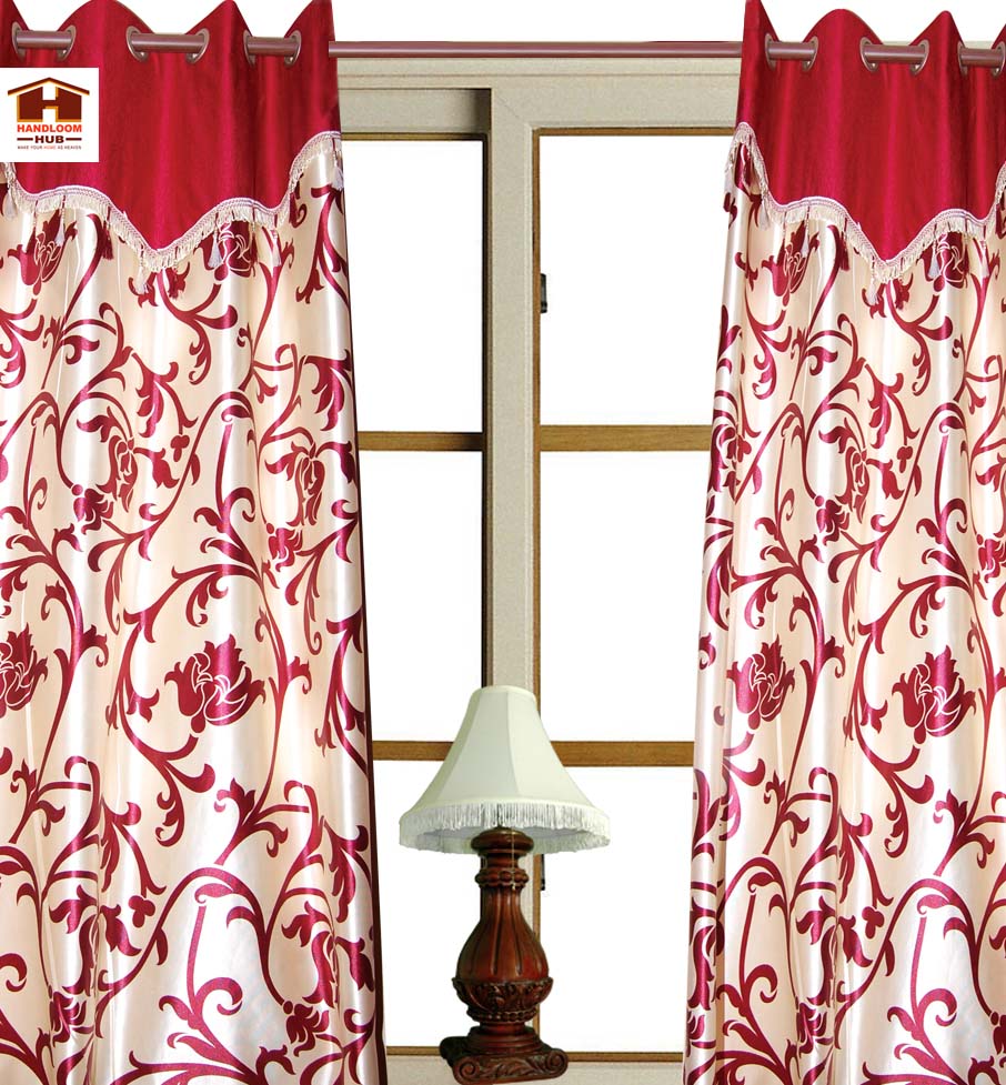 Beautiful Leave Valance Curtain(4x5ft)