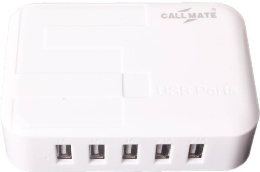 Buy Callmate 5 USB Rapid Universal Charger - White Online @ ₹679 from ...