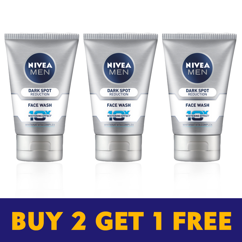 Buy Buy 2 Nivea Men Dark Spot Reduction Face Wash 100 ml Get 1 Nivea Men Dark Spot Reduction ...