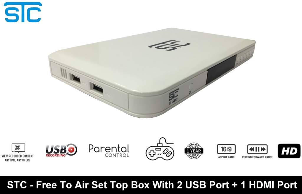 Buy STC H-500 Free To Air DTH DD Satellite Receiver HD Set Top Box(Just ...