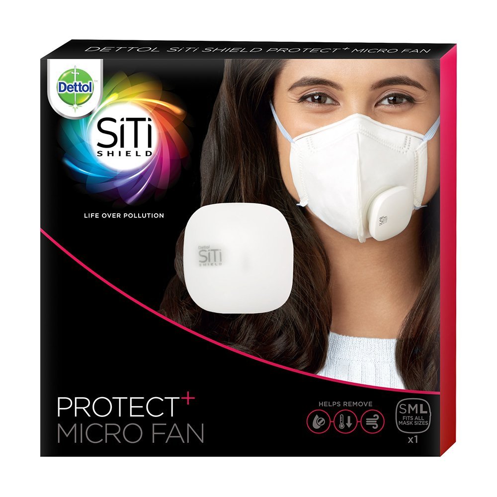 Buy Dettol SiTi Shield Protect Plus Micro Fan for N95 Anti Pollution ...