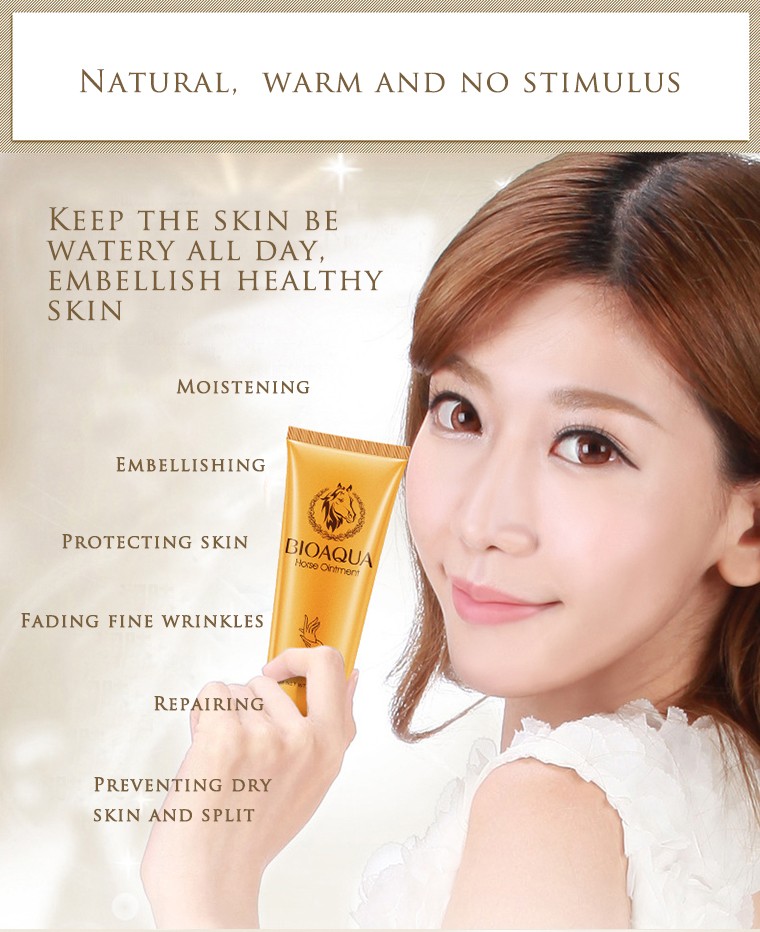 Buy Bioaqua horse ointment miracle moisturizing hand cream brands anti ...