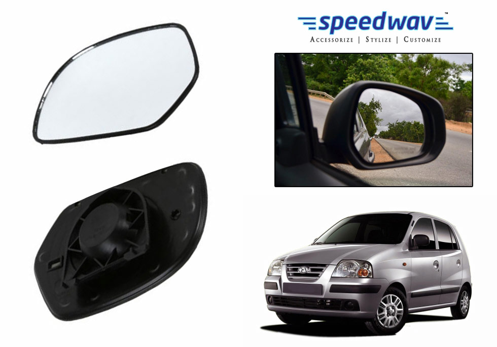 Buy Speedwav Car Rear View Side Mirror Glass Right Hyundai Santro Xing