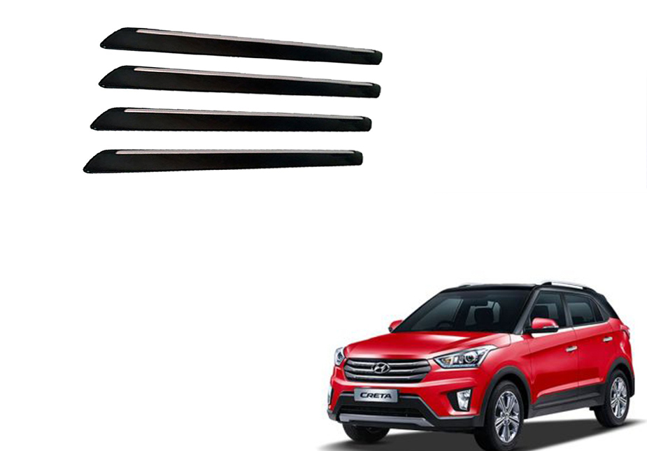 Buy Autonity Fouring i-pop Bumper Guard Black Set Of 4 For Hyundai ...