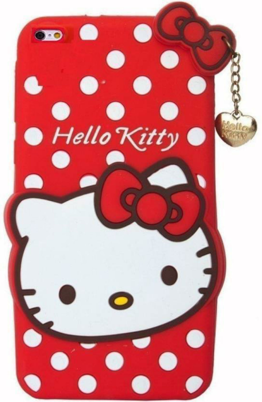Buy BRK Cute Cartoon Hello Kitty Silicone With Pendant Back Case Cover ...