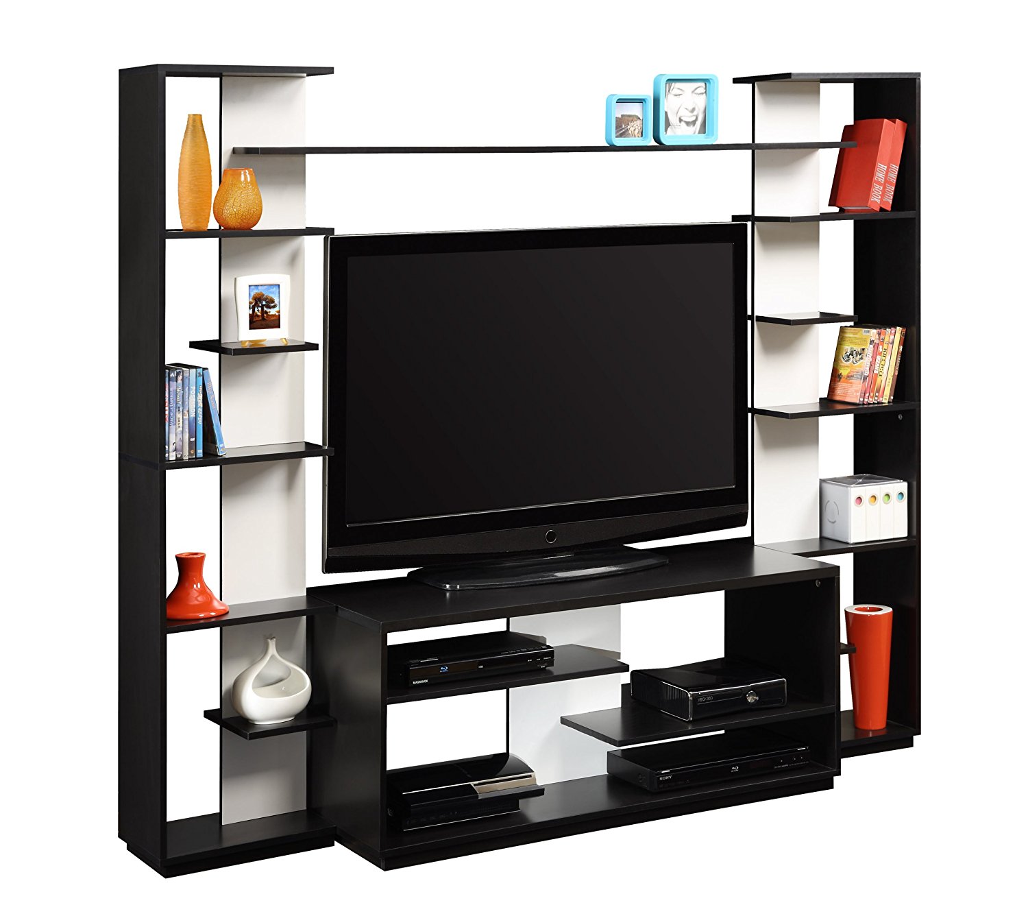 Buy STATUS DREAMER# 7 FEET LONG MULTISHELVES MODERN TV WALL UNIT FOR ...